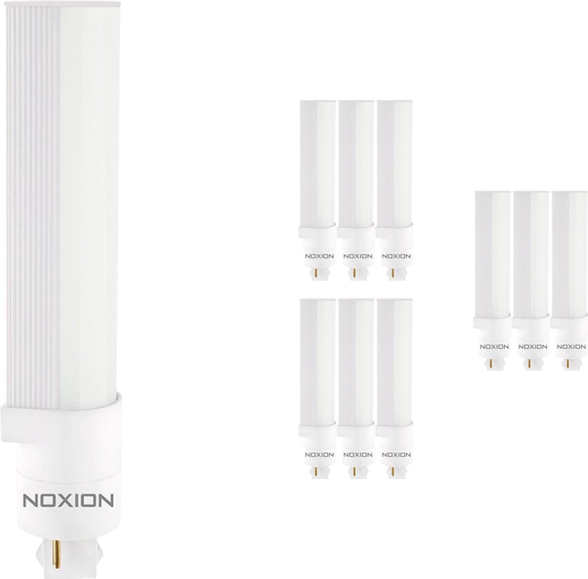 Voordeelpak 10x Noxion Lucent PL-C LED 9.5W 950lm - 830 Warm Wit ...
