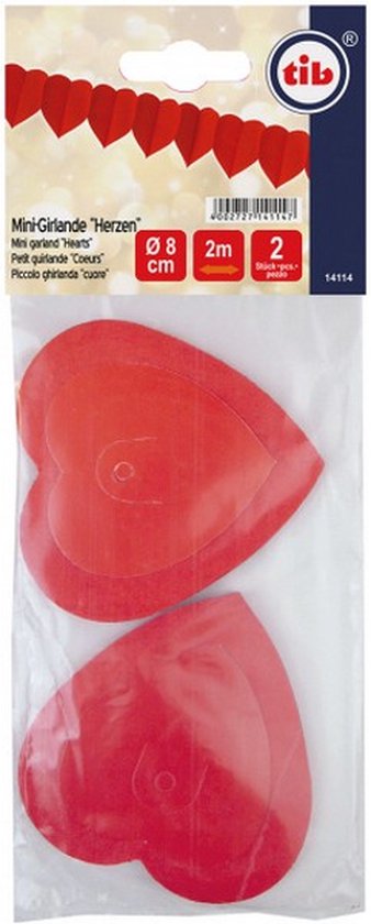 slinger Hearts 2 meter papier rood | bol.com