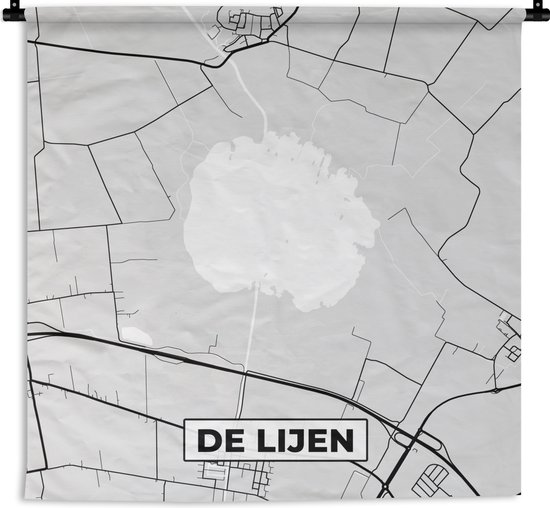Wandkleed - Wanddoek - Kaart - De Lijen - Plattegrond - Stadskaart ...