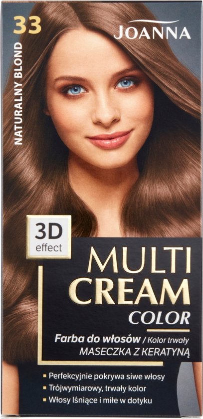 Joanna - Multi Cream Color Hair Dye 33 Natural Blonde | bol