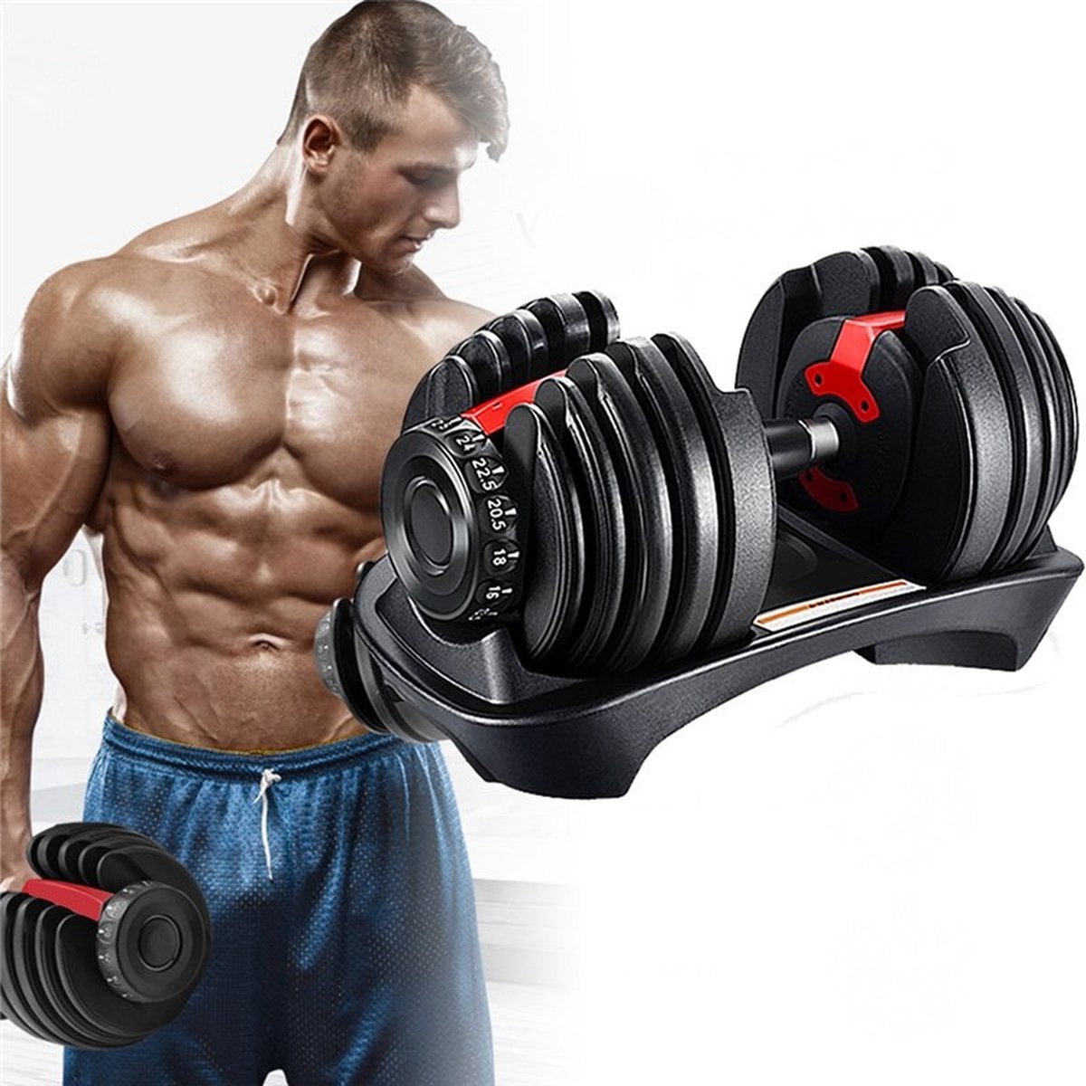 Verstelbare Halterset - gewichten | bol.com