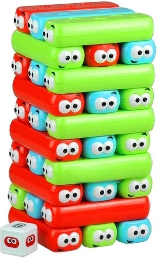 Jenga - vallende toren - kinderspel - rood blauw groen | Games | bol