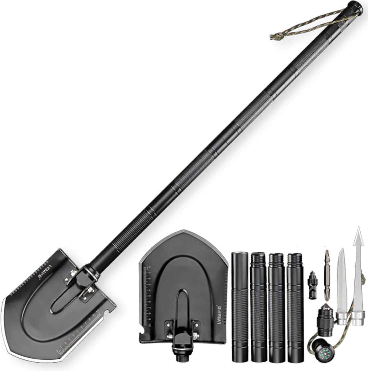 Survival schep - Multifunctionele schep - Invouwbare schep - Schop ...