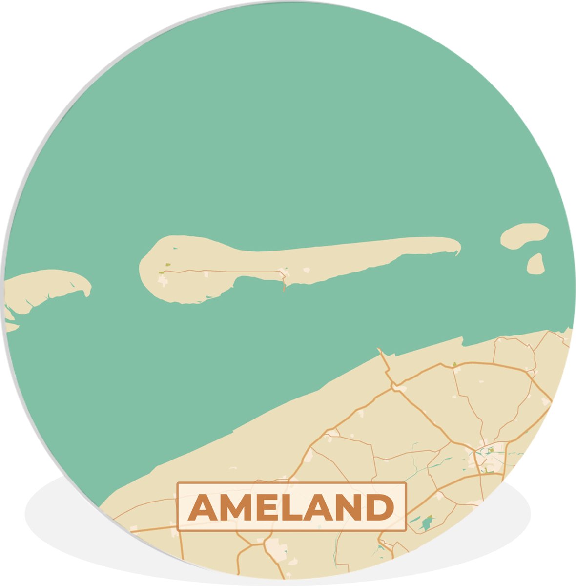 Wall Circle - Wall Circle Indoor - Island - Ameland - Map - City Map ...