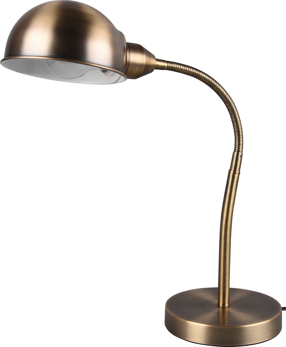 LED Bureaulamp - Tafelverlichting - Nitron Pirle - E27 Fitting - Rond ...