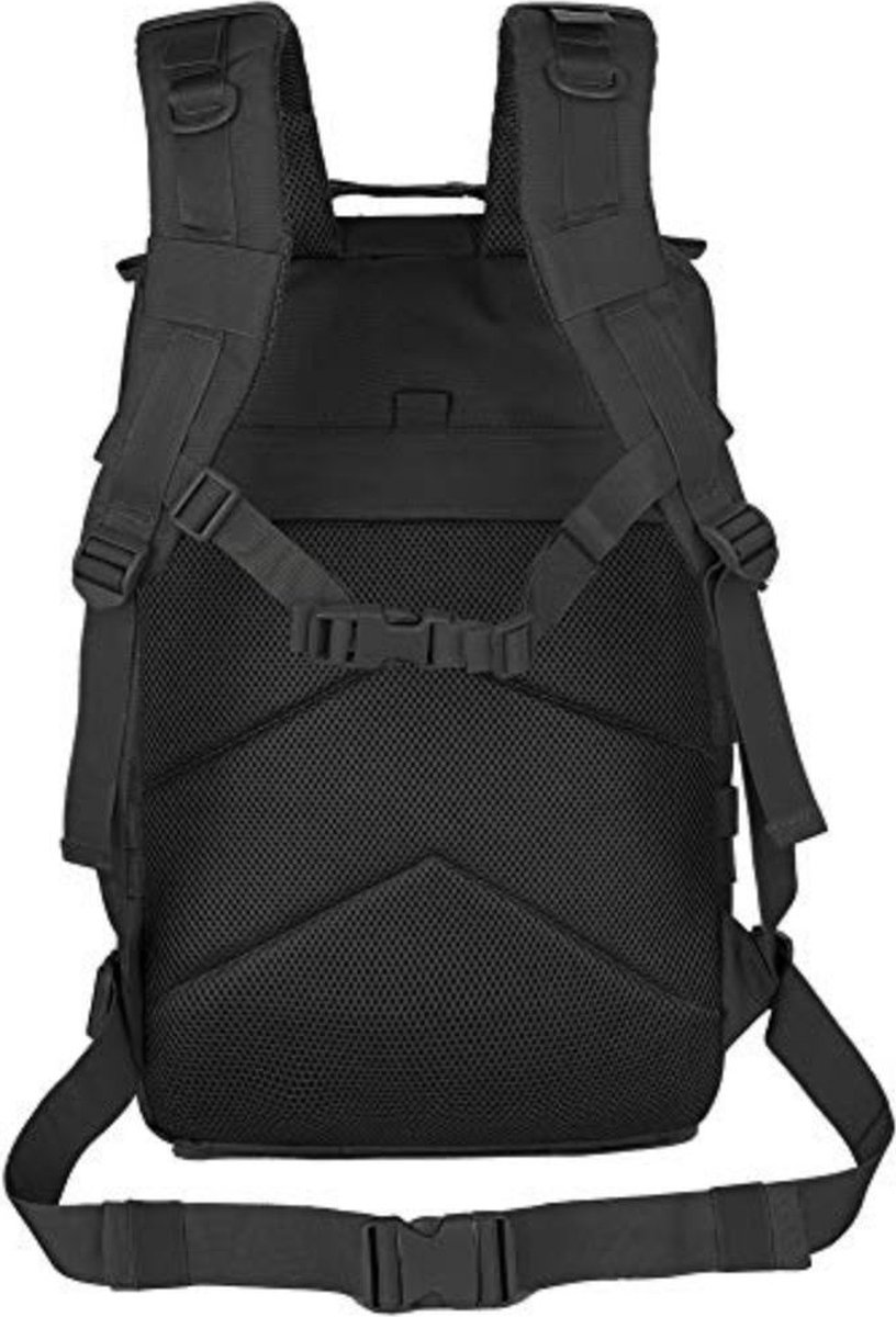 Homezie Militaire rugzak | 50 liter capaciteit | Zwart | tactical ...