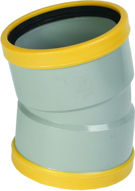 PVC Bocht 125mm 2x manchet SN8 15° | bol.com