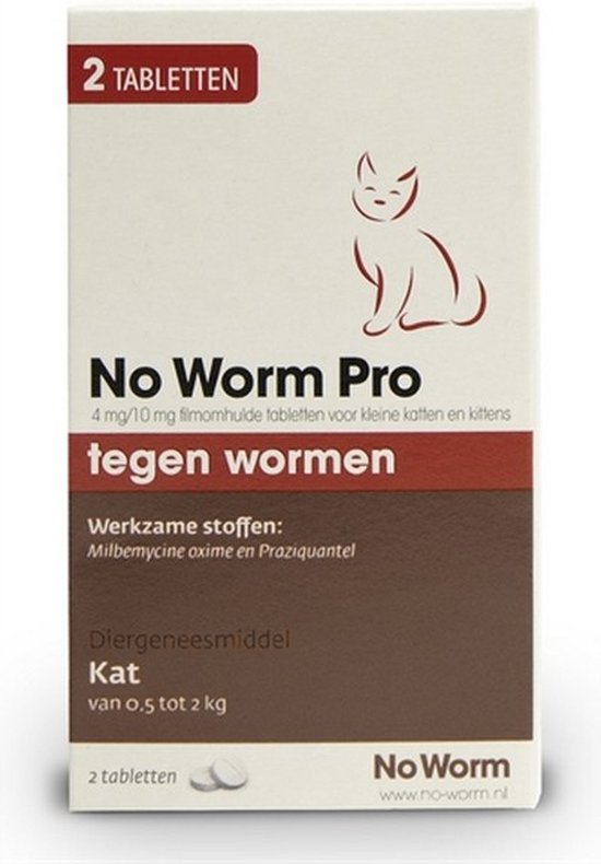 2x NO WORM PRO KITTEN 2TBL | bol