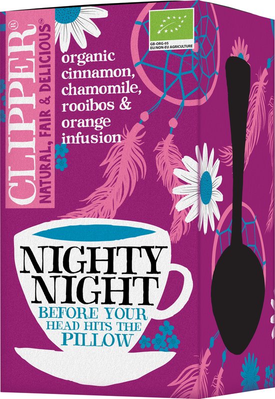 Clipper - Biologische Thee - Nighty Night - Rooibos & Kaneel & Kamille ...