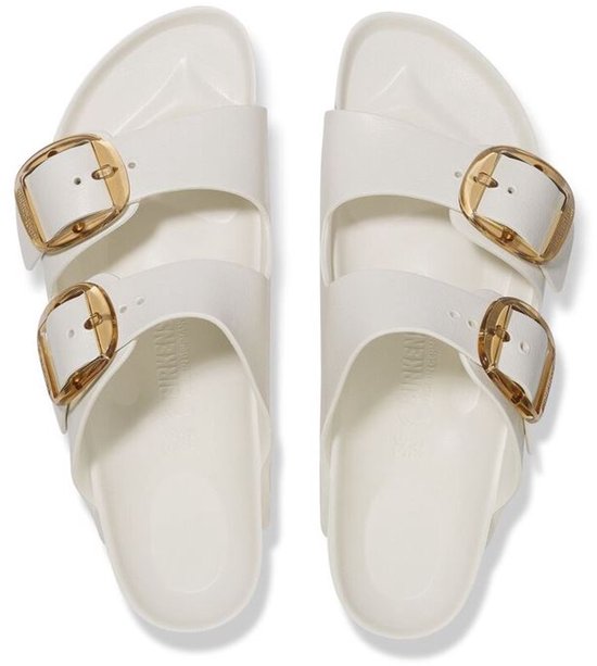 Birkenstock Arizona Big Buckle EVA Slippers - Eggshell - Narrow Fit ...