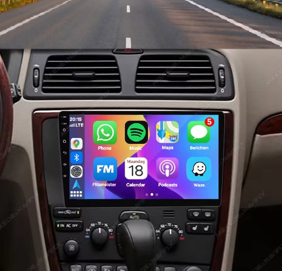 Autoradio 2/32GB met Carplay en Android auto | Geschikt voor Volvo XC70, V70, S60, S80... | bol