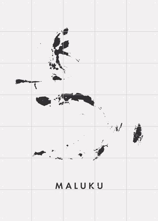 IXXI Maluku Island Map, Kunst in Kaart - 100 x 140 cm - Gratis ...