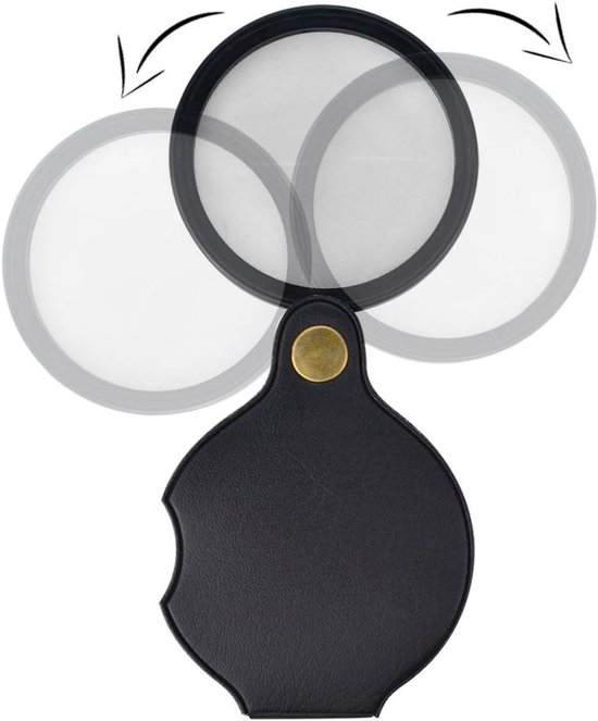 Loep - 3 Stuks - 10x Vergroting - Pocket Handloep - Lees Vergrootglas ...