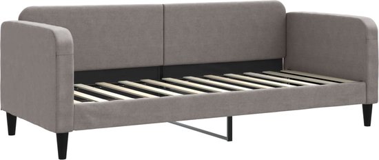 vidaXL Slaapbank - Taupe - 80x200 cm - Stijlvol Design Slaapbank - Sofa ...