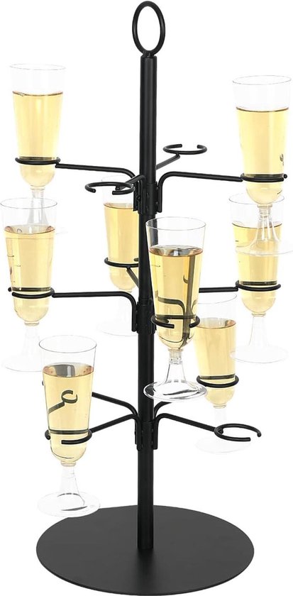 Dranktoren - Metalen cocktailstandaard - 3 etages - 12 glazen | bol