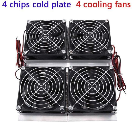 Powerful Semiconductor Cooling Thermoelectric Peltier Cooler with Fan ...