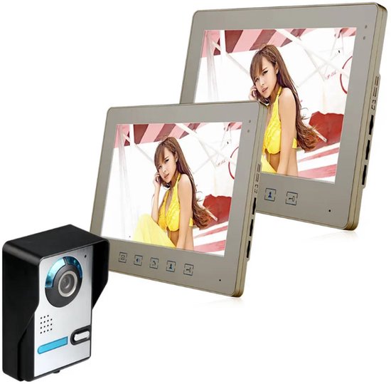 Home Color Video Door Phone Doorbell Intercom System 10 Inch LCD ...