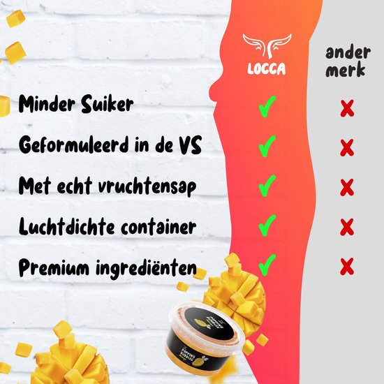 Locca Mango Popping Boba - 3 Pack - Luxe Bubble Tea Parels - Vegan ...