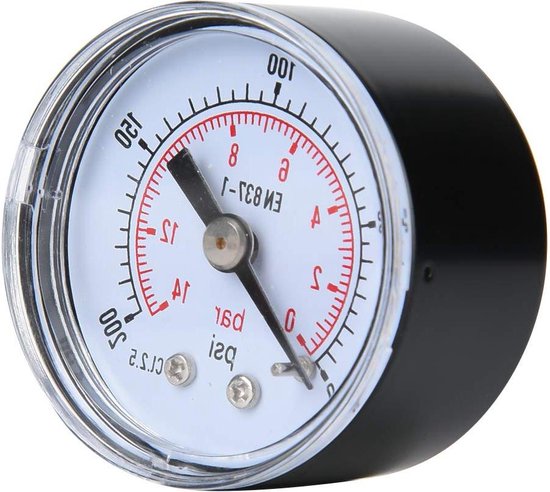 Mechanische manometer 1-8 inch BSPT axiale drukmeter voor lucht, olie ...