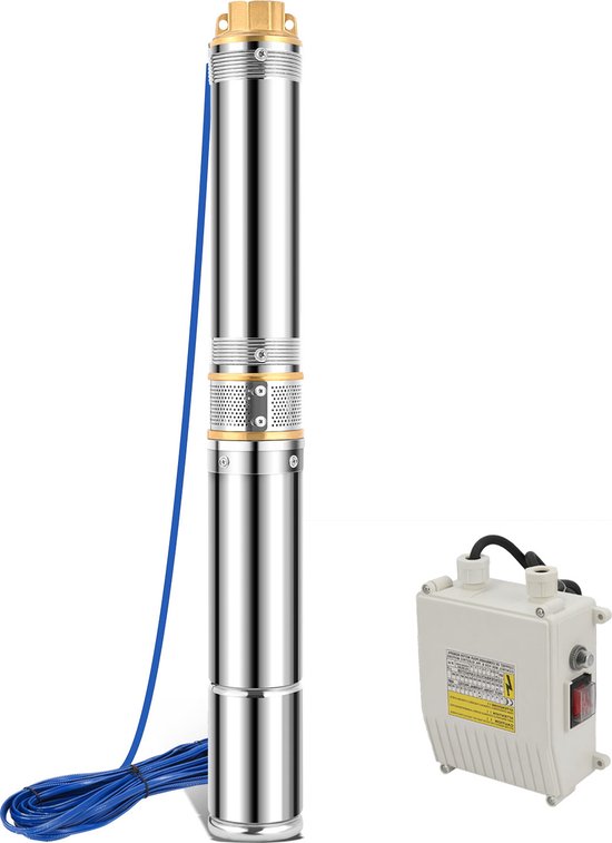 Diep bronpomp Dieptebronpomp Dompelpomp 6.7bar max 0.75kW met 20m kabel ...