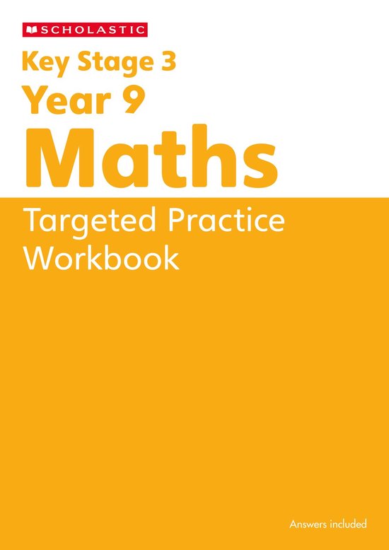 Key Stage 3 Home Learning- KS3 Year 9 Maths Targeted Practice Workbook ...
