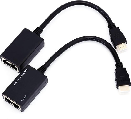 30M HDMI Extender Repeater via CAT5e Zender Ontvanger - HTML Content ...
