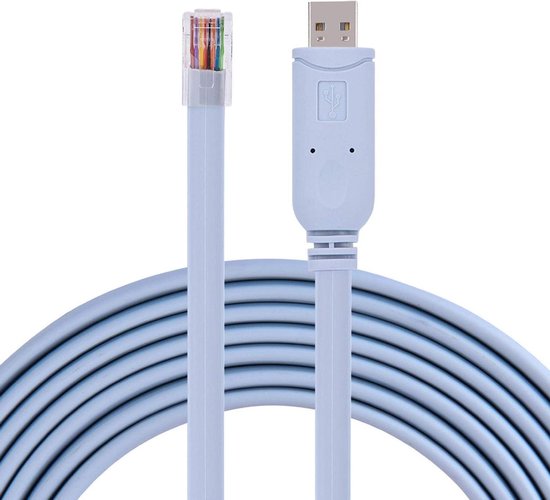 USB2.0 Mannelijke naar RJ45 Mannelijke kabel voor Routers Switches - 18 ...