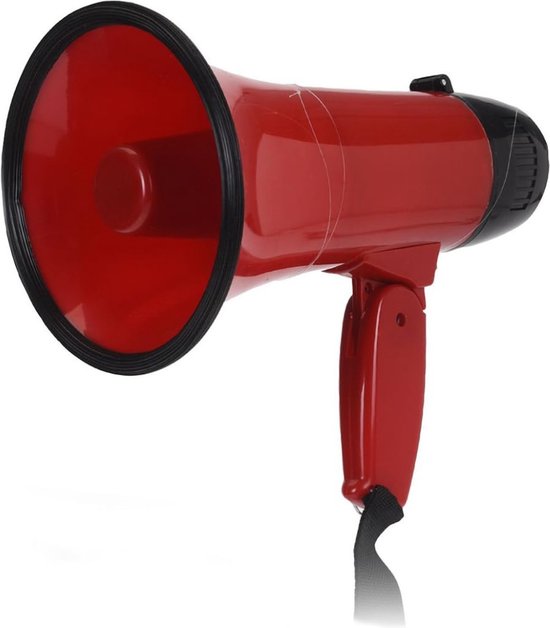 Megafoon met Sirene – Luchthoorn Met Schouderriem – Megafoon Auto ...
