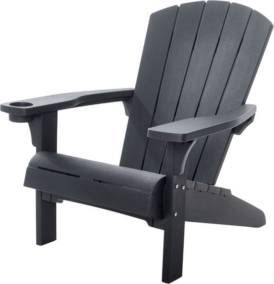 Keter Alpine Adirondack Tuinstoel Grijs Weerbestendig Kunststof