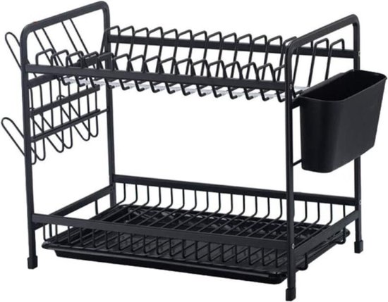 Home & Marker - Afdruiprek met Lekbak - Afwasrek met Bestekhouder ...