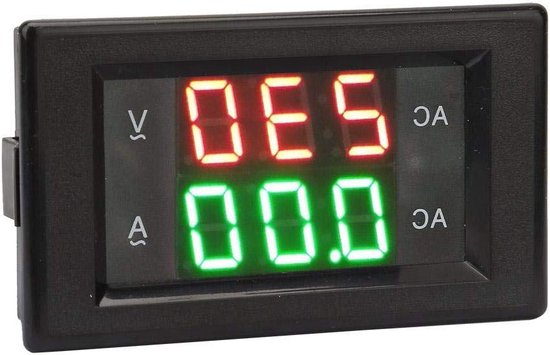 Digitale LED ampèremeter-voltmeter YB4835VA - AC 500V/50A - stroommeter ...