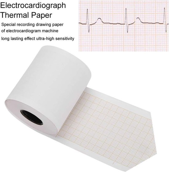 Thermisch papier voor elektrocardiograaf - 10 stuks - tekening ...