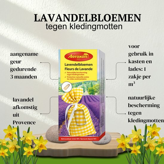 Aeroxon – Lavandelbloemen tegen motten - Mottenval – Mottenval ...
