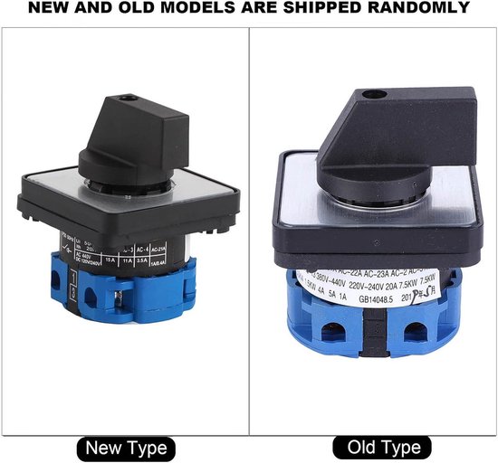 Draaischakelaar 2-posities 20 A AC 660 V draaibare cam-schakelaar 4 klemmen... | bol