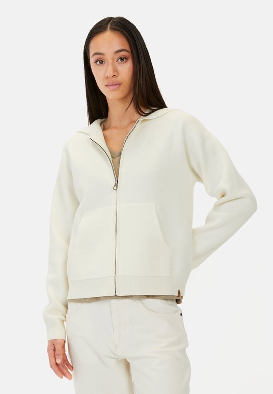 camel active Gebreid vest met capuchon - Maat womenswear-XXL - Botwit | bol