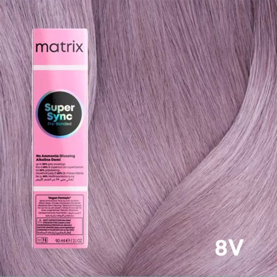 Matrix - Super Sync Pre-Bonded - 8V/8.2 Licht Blond Violet - 90ml | bol