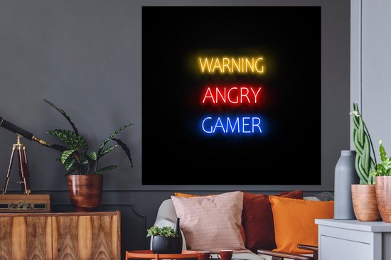Muurstickers - Sticker Folie - Gaming - Quotes - Warning angry gamer ...