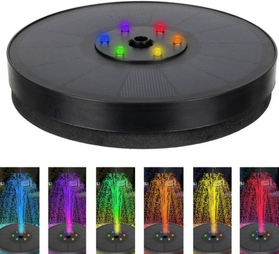 Waterfontein LED - Fontein voor buiten - Tuinfontein - Multicolor LED | bol