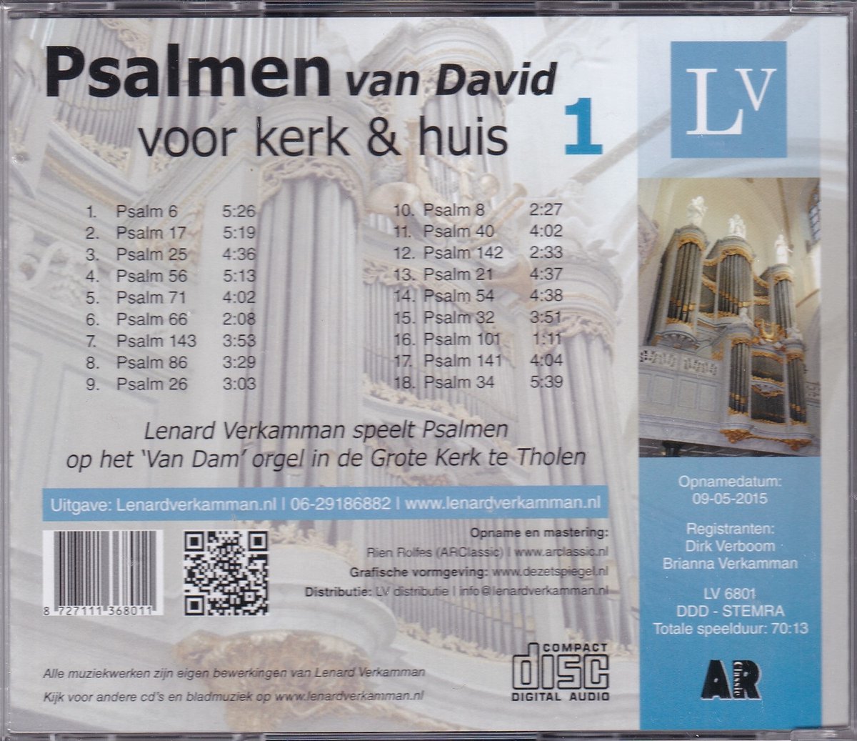 Psalmen voor kerk en huis 1 - Psalmen van David - Lenard Verkamman ...