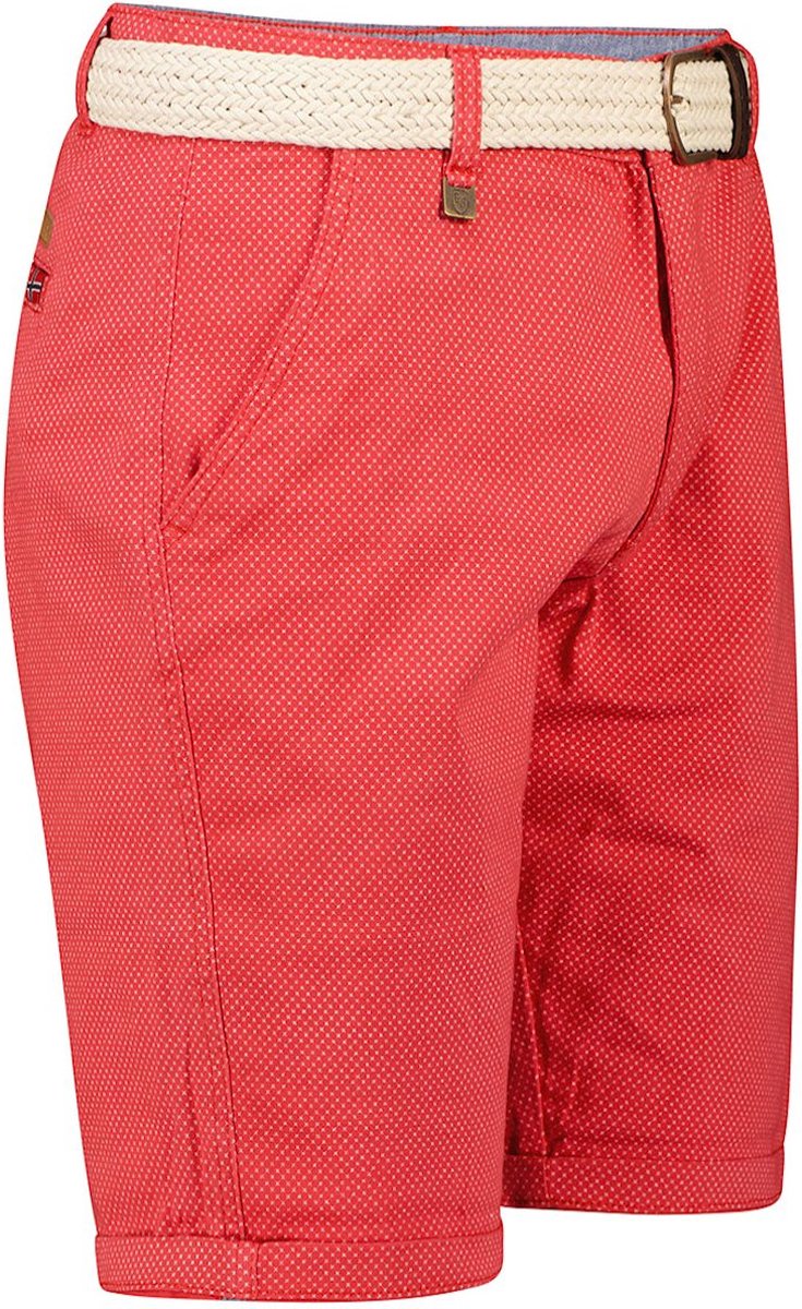 Geographical Norway Chino Bermuda Met Stretch Podex Red - 3XL | bol.com