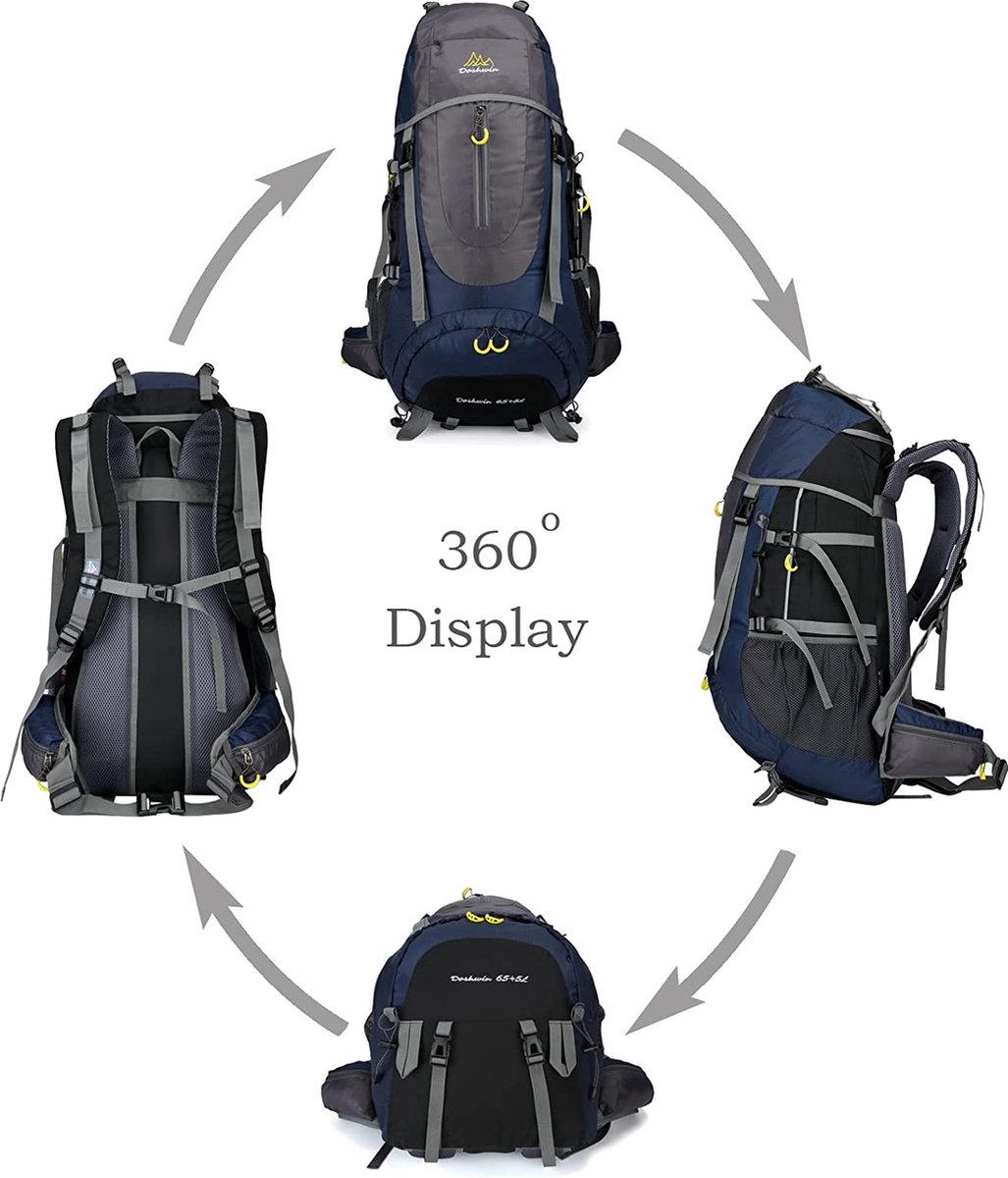 Doshwin 70L Trekking Rugzak Camping Rugzak Reisrugzak Wandelrugzak ...