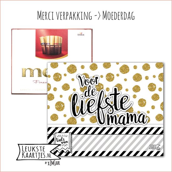 Kaartkadootje Merci -> Moederdag - No:03 (Merci Chocola - Liefste mama ...