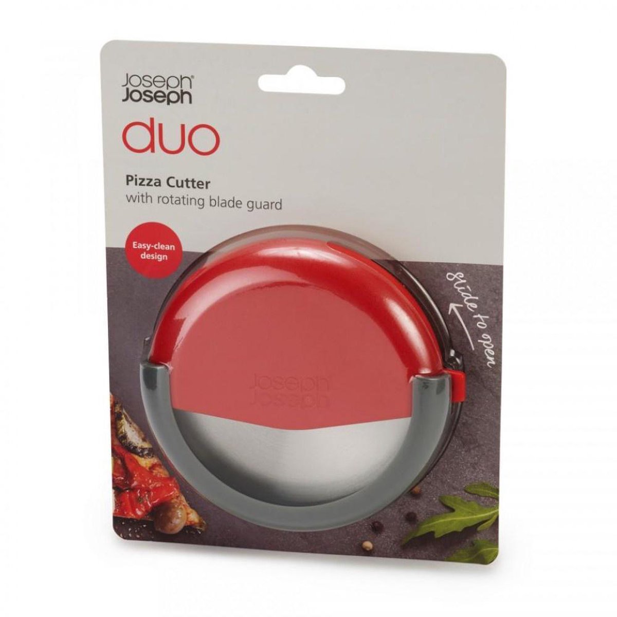 Pizzames Disc met Mesbeschermer, Rood - Joseph Joseph | Duo | bol.com