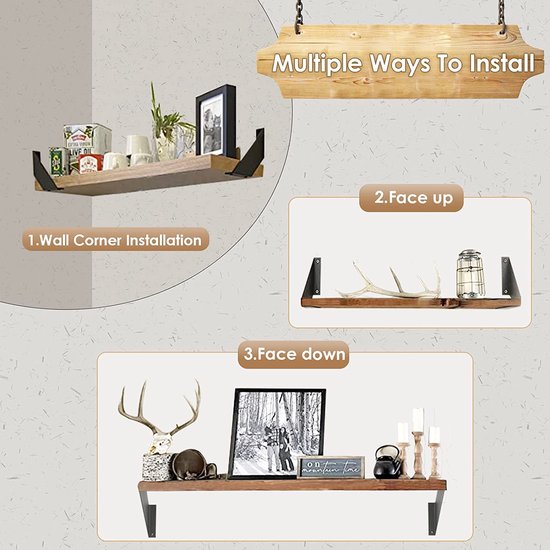 Plank Beugels Zwart Heavy Duty, Rechte Hoek Ontwerp, Driehoek ...