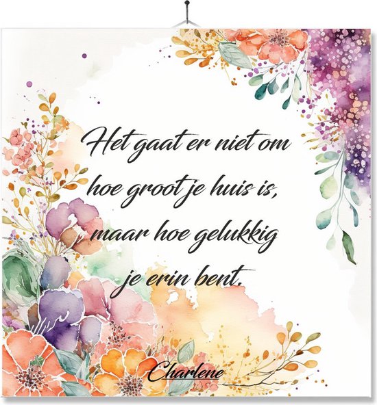 Tegel Met Opdruk | Spreuk | Motivatie | Het gaat er niet om hoe groot ...