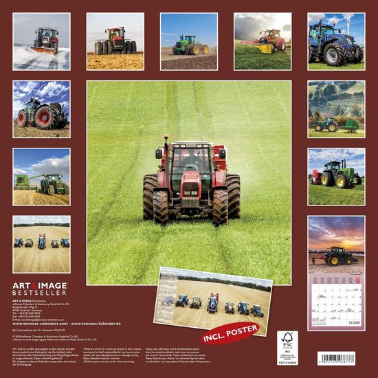 Tractoren - Tractors Kalender 2020 incl. jaarposter | bol.com