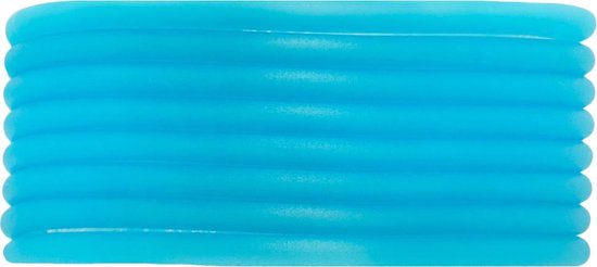 Rubber Koord (3 mm) Sky Blue (5 Meter) holle binnenkant | bol.com