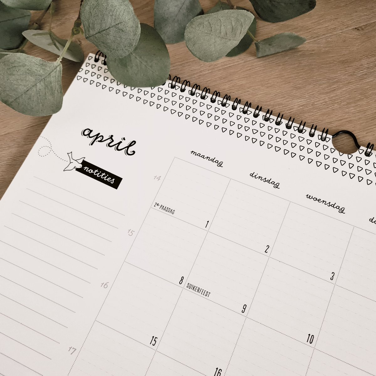 Maandkalender schooljaar 2023-2024 | A3 formaat XL (42x30cm ...