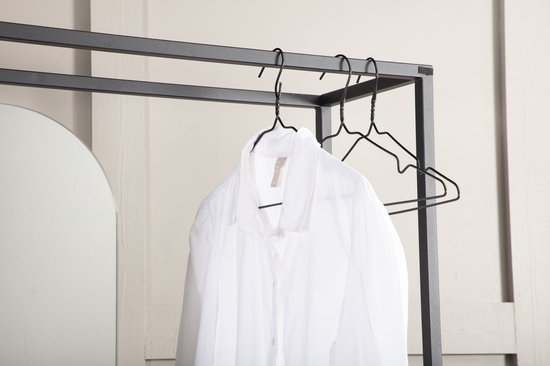 Classe garderobe opstelling 6 planken, 1 spiegel zwart. | bol