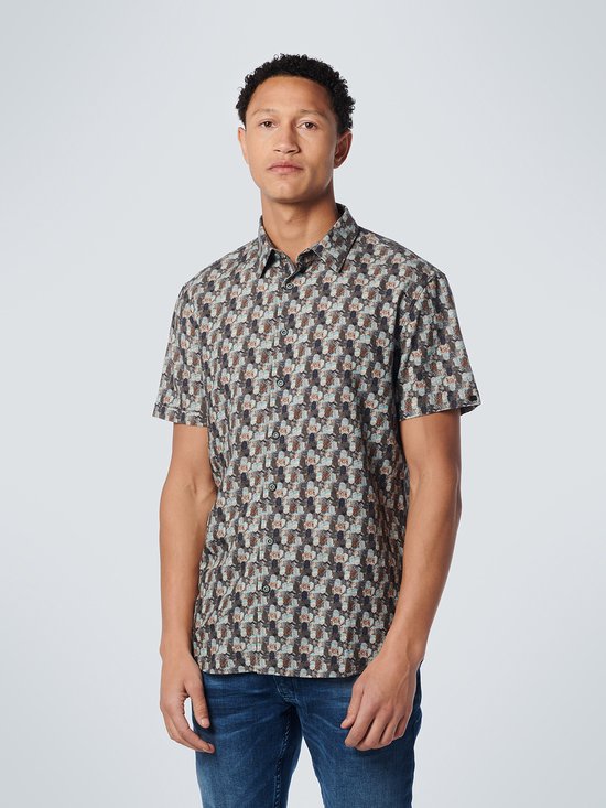 No Excess Mannen Korte Mouw Shirt Aqua XXXL | bol.com